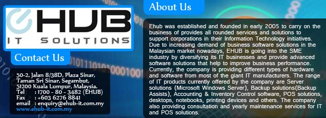 Ehub It Solutions Sdn Bhd Kuala Lumpur @ Plaza Sinar | Malaysia