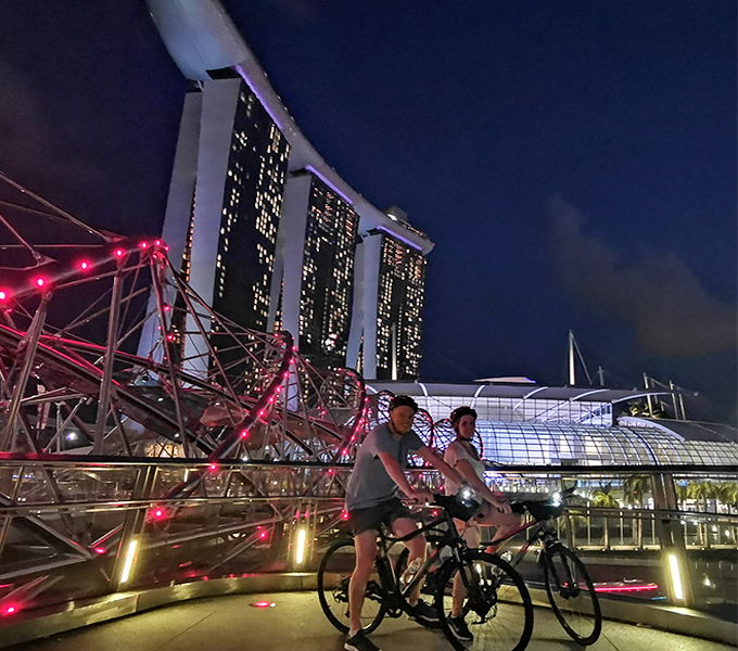 Singapore Marina Bay Evening Bike Tour @ HDB Crawford Court